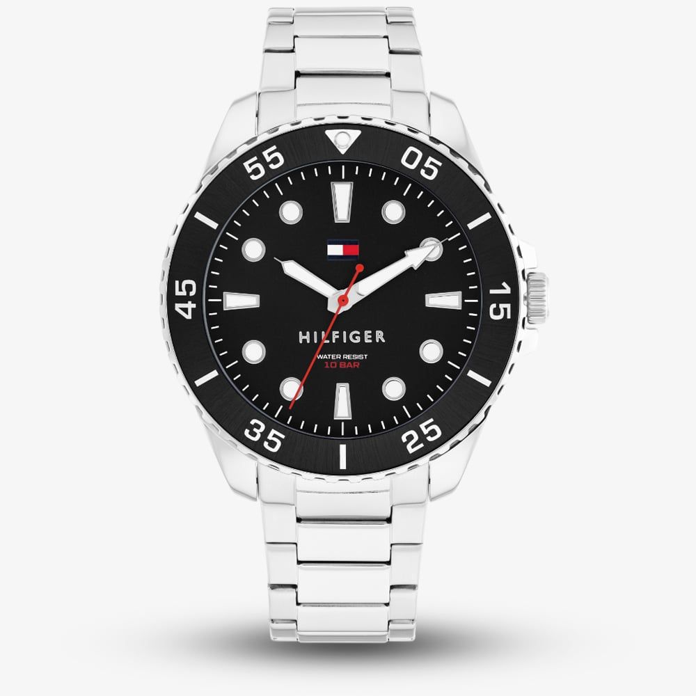 Tommy Hilfiger 1792203 Mens Oceanic Black Watch - thbaker.co.uk