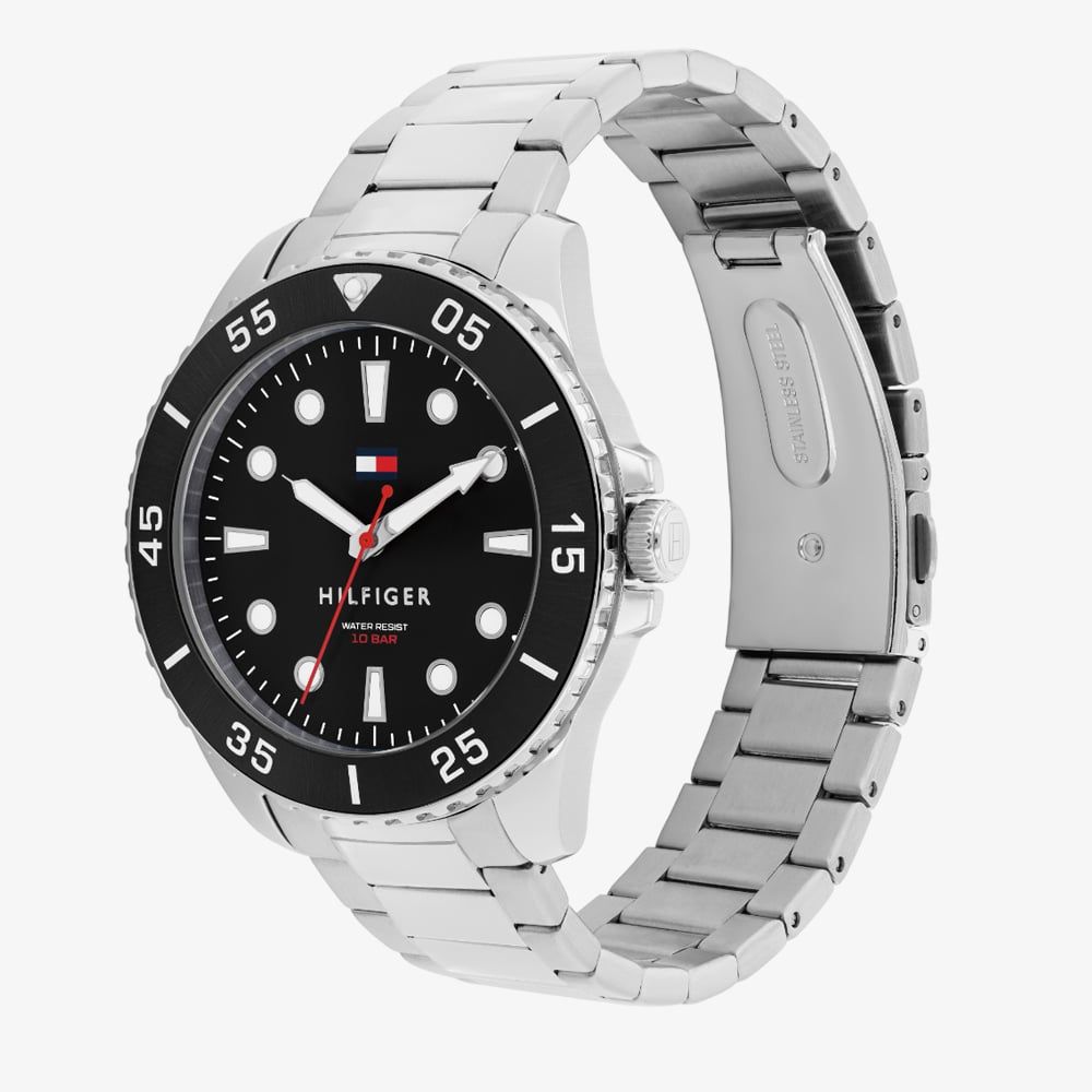 Tommy Hilfiger 1792203 Mens Oceanic Black Watch - thbaker.co.uk