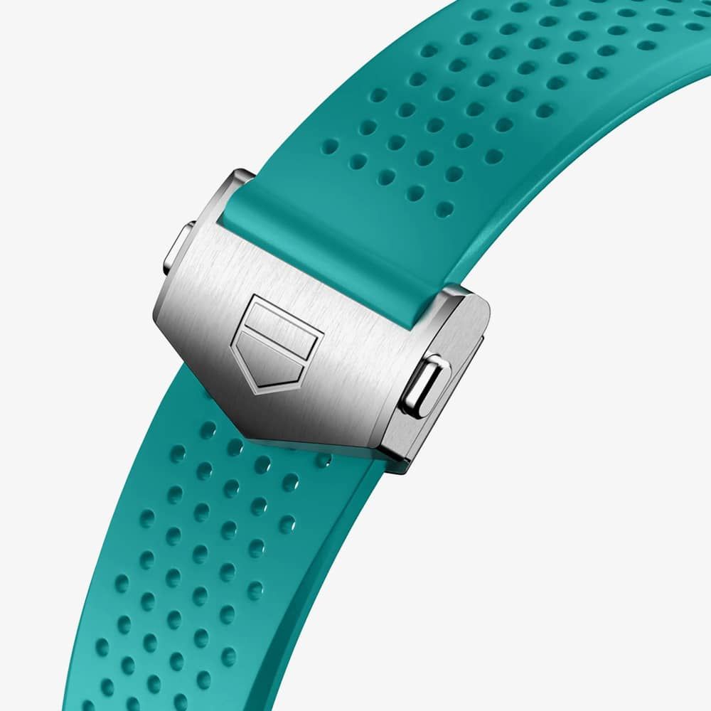 TAG Heuer BT6268 Connected 45mm E4 Light Blue Rubber Watch Strap ...