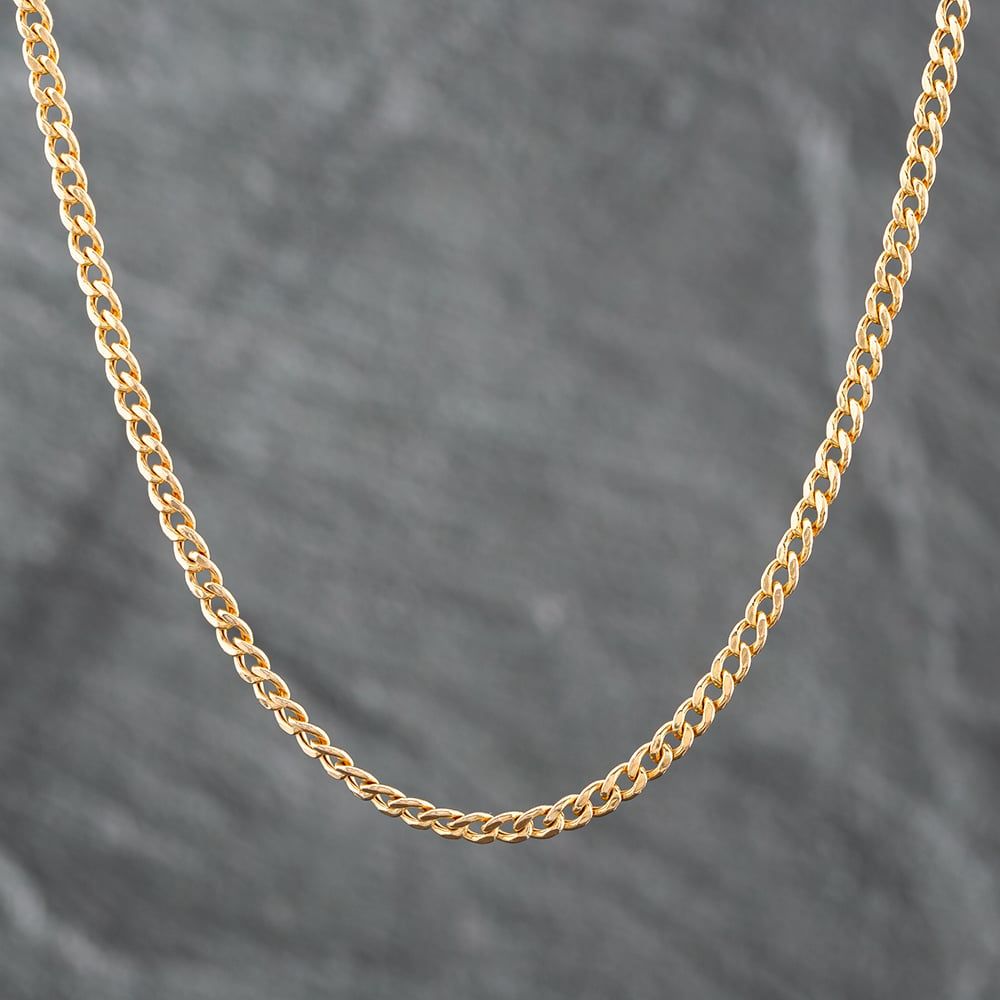 Second Hand 9ct Yellow Gold 20 Inch Curb Chain 41021305 - thbaker.co.uk