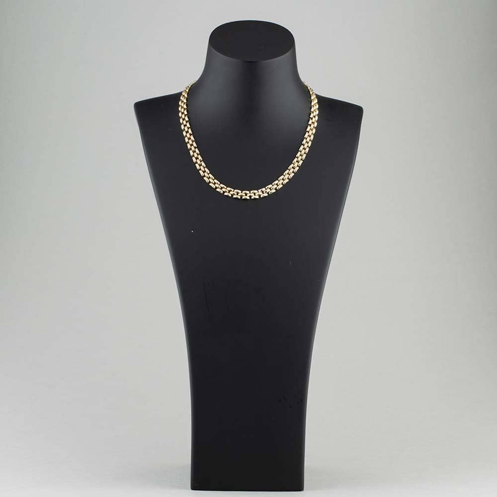 Second Hand 9ct Yellow Gold 18 Inch Brick Chain 41041005 - thbaker.co.uk