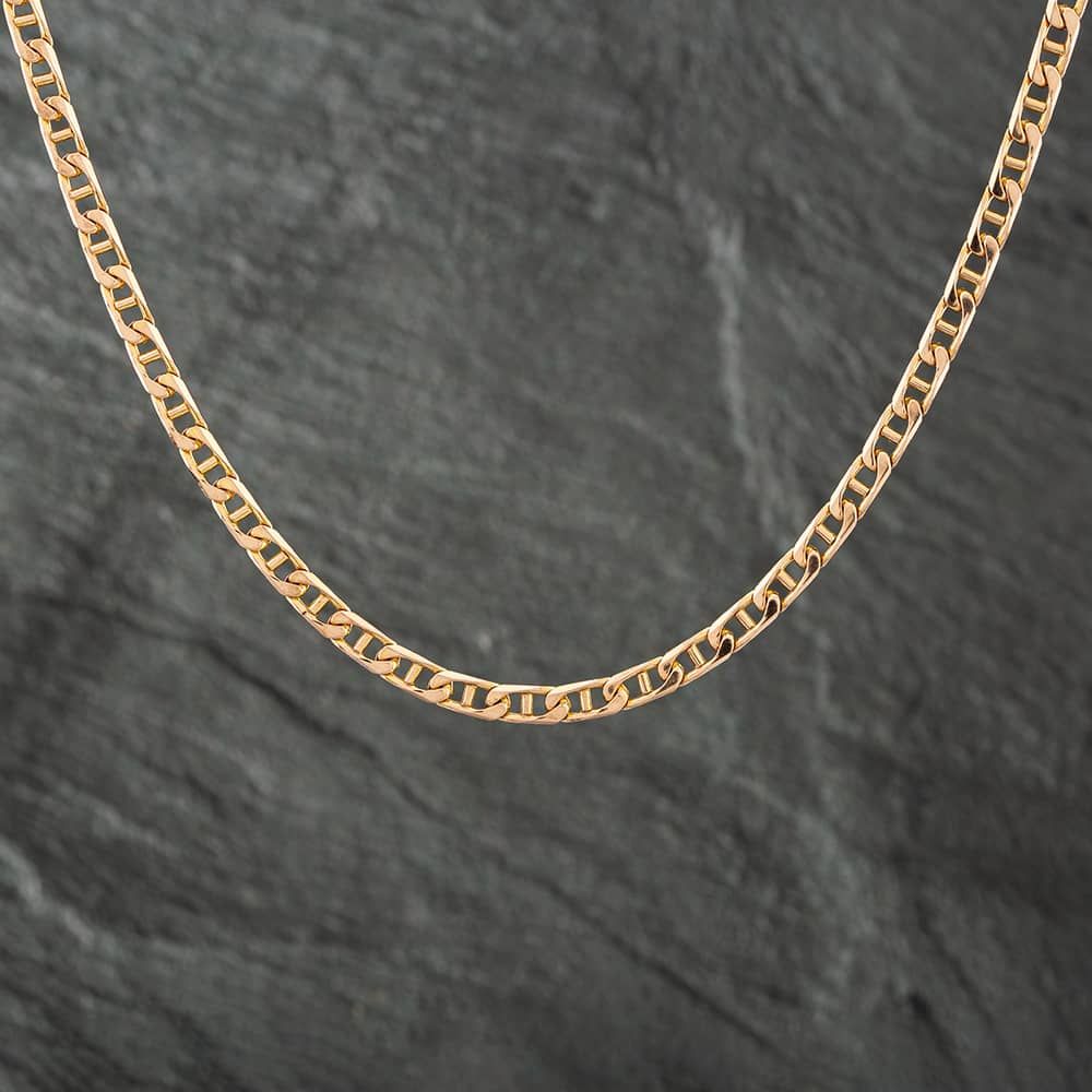 Second Hand 9ct Yellow Gold 25 Inch Anchor Chain 41041124 - thbaker.co.uk