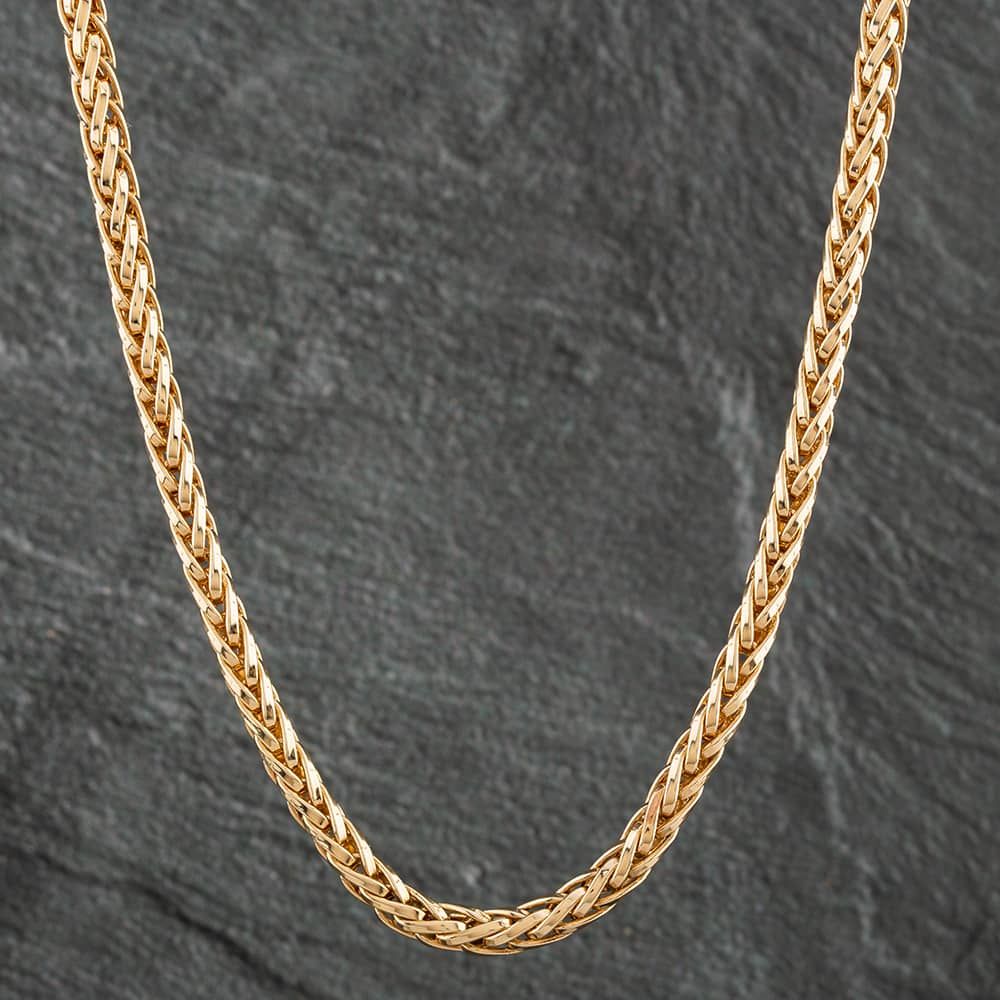 Second Hand 9ct Yellow Gold 17 Inch Foxtail Chain - thbaker.co.uk