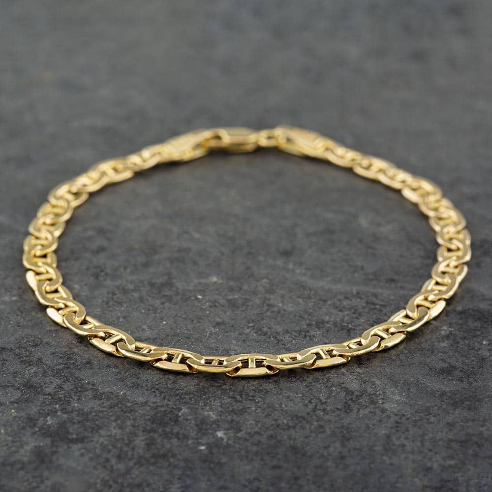 Second Hand 14ct Yellow Gold Anchor Chain Bracelet 410658229 - thbaker ...