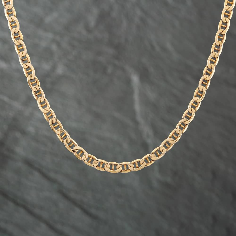 Second Hand 9ct Yellow Gold 20 Inch Anchor Chain 41161118 - thbaker.co.uk