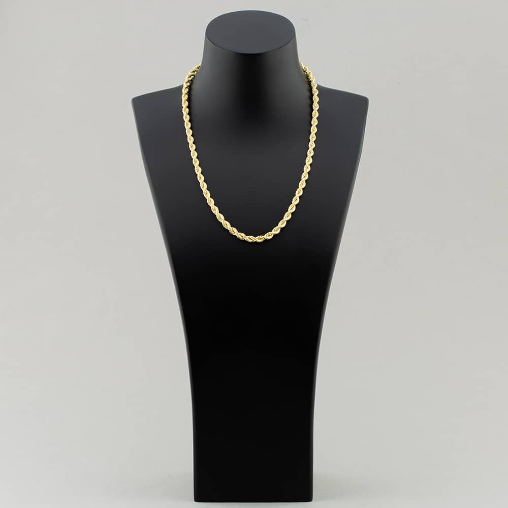 Second Hand 9ct Yellow Gold 20 Inch Rope Chain 41161246 - thbaker.co.uk