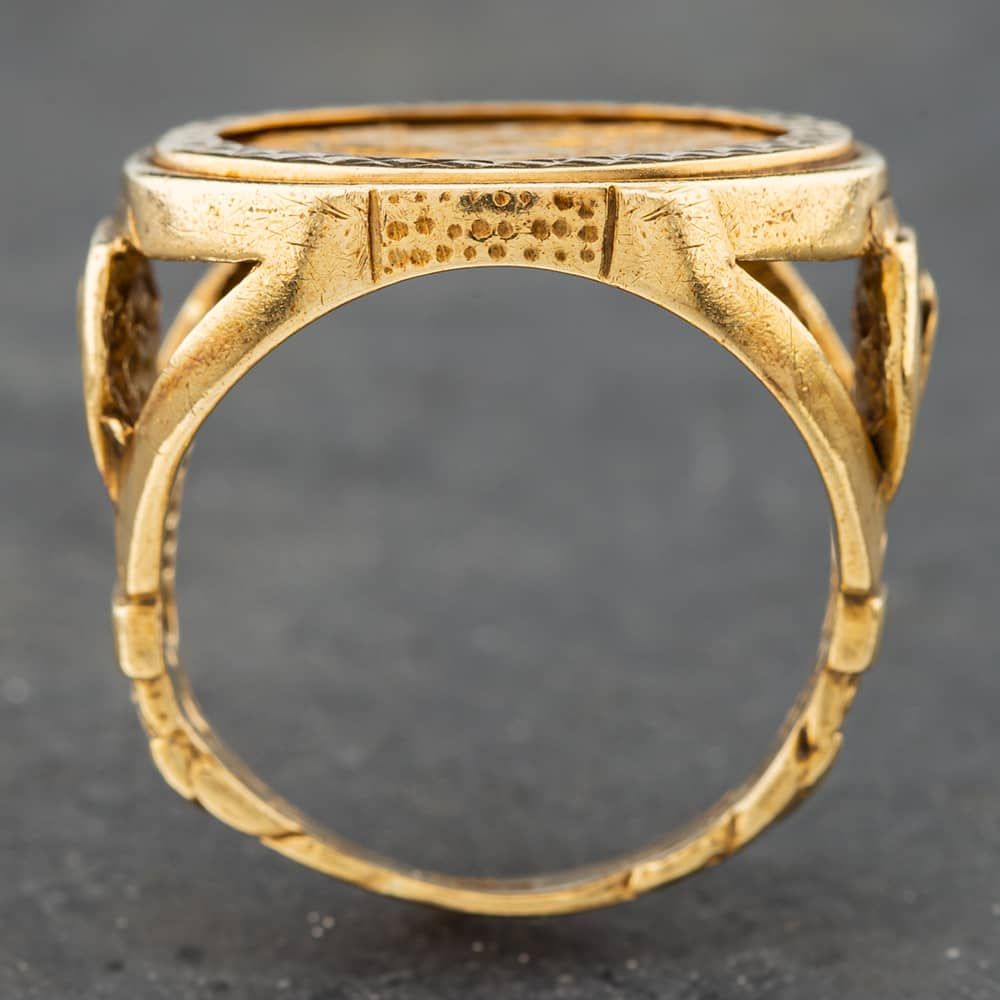 Second Hand 9ct Yellow Gold Half Sovereign 1904 Coin Ring 41201032BND ...