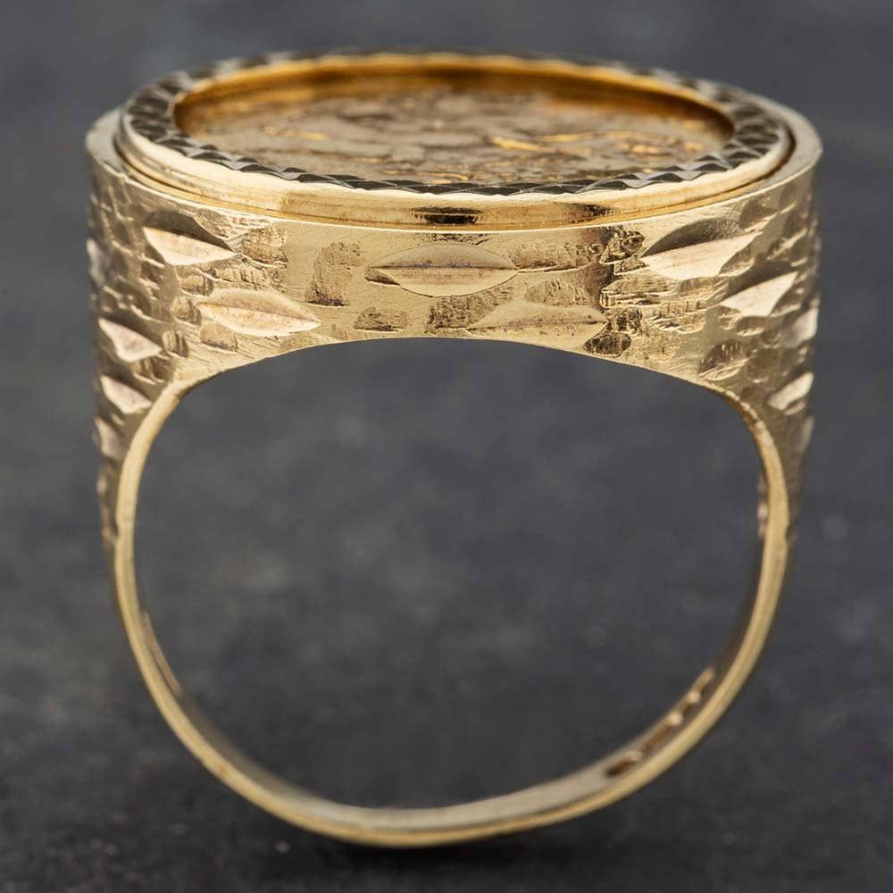 Second Hand 9ct Yellow Gold 1904 Full Sovereign Coin Ring 41201071BND ...