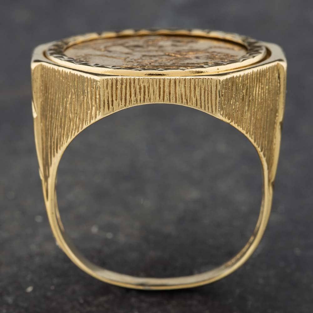 Second Hand 9ct Yellow Gold 1907 Full Sovereign Coin Ring 41201073BND ...