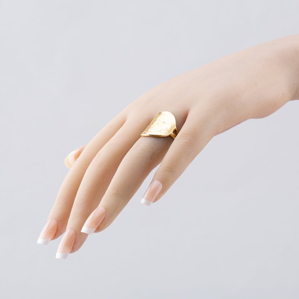 Second Hand Yellow Gold Curved Sovereign Coin Ring 41201168 - thbaker.co.uk