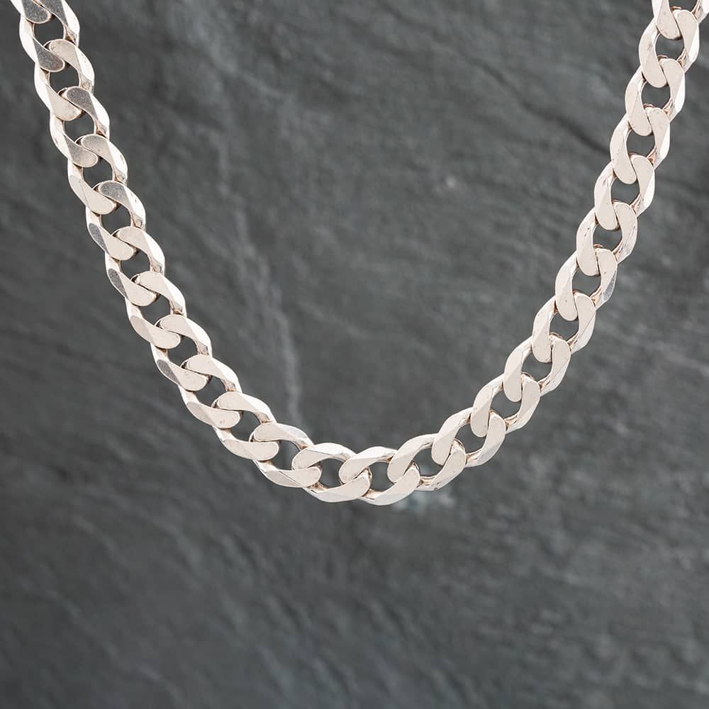 Second Hand Silver Heavy 22 Inch Curb Chain 41251043 - thbaker.co.uk