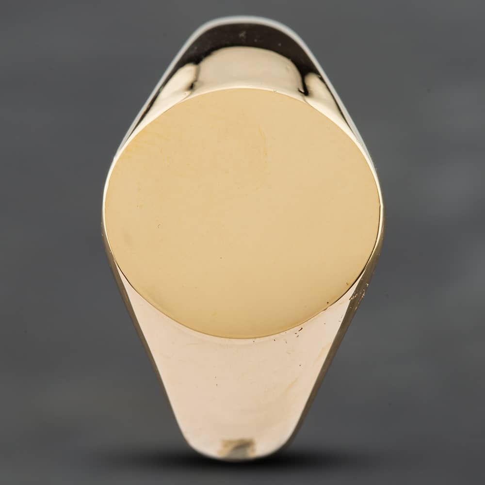 Second Hand 9ct Yellow Gold Oval Signet Ring 41341020 - thbaker.co.uk