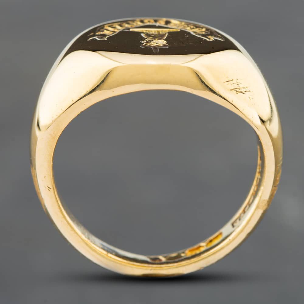 Second Hand Vintage 18ct Yellow Gold Seal Signet Ring 41341113 ...