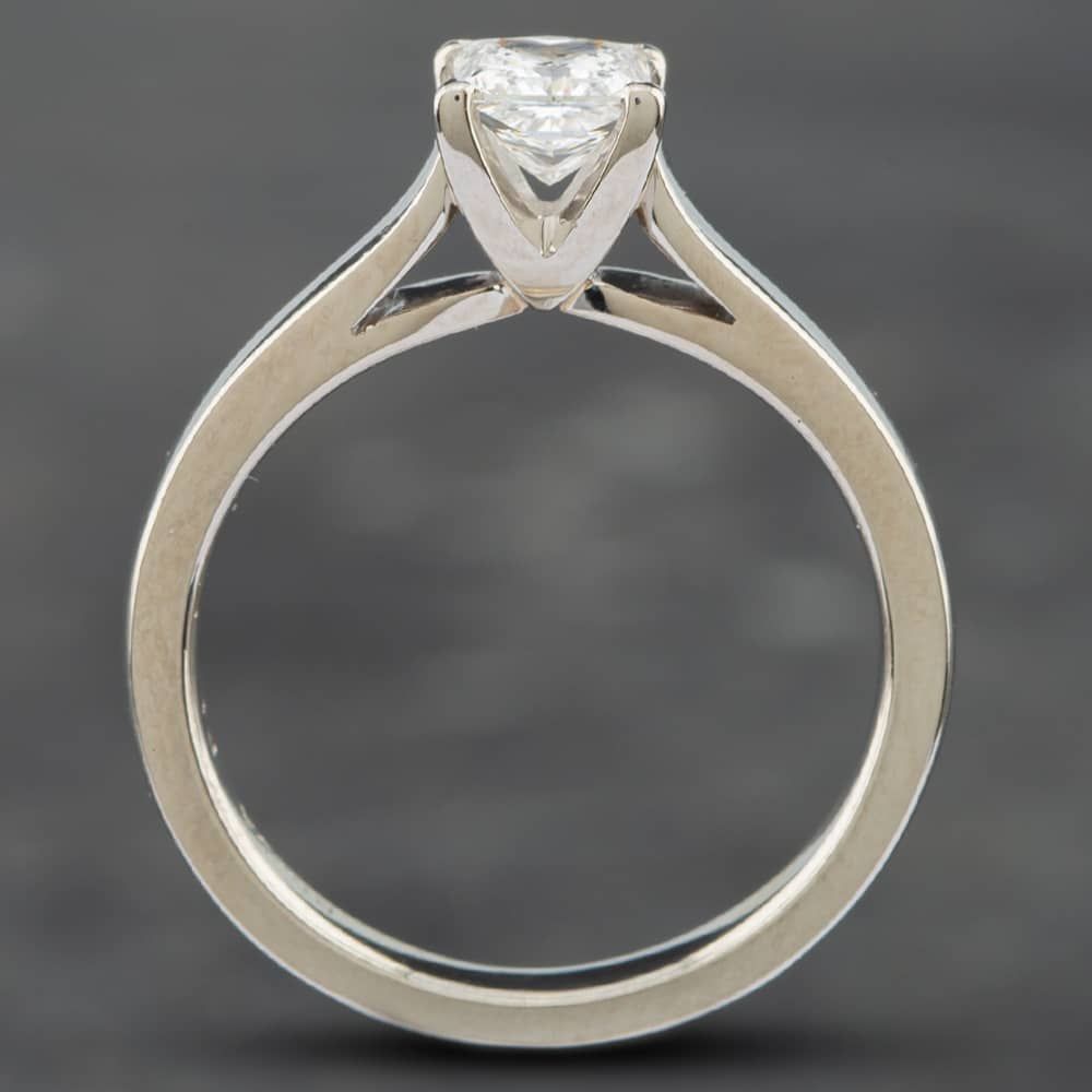 Second Hand Platinum 0.58ct Princess Cut Diamond Solitaire Ring ...
