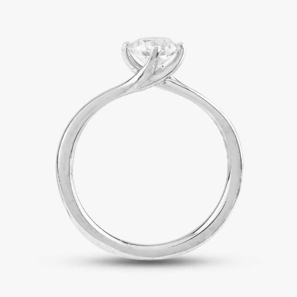 Second Hand Platinum Certificated 0.82ct Diamond Solitaire Ring ...