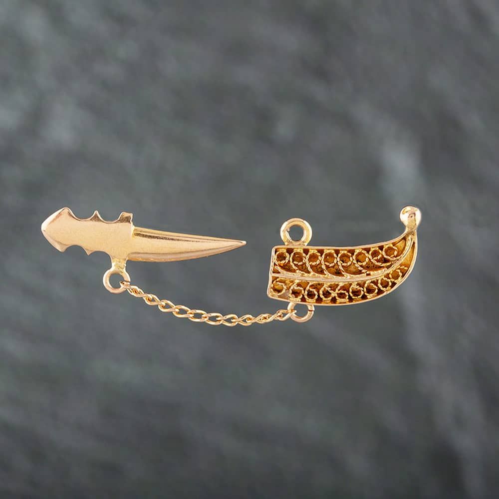 Second Hand 14ct Yellow Gold Kirpan Dagger Charm 41521002 - thbaker.co.uk