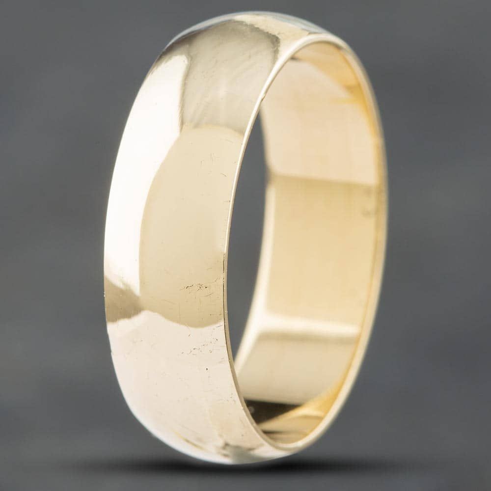 Second Hand 9ct Yellow Gold 6mm Plain Wedding Ring 41871052 - thbaker.co.uk