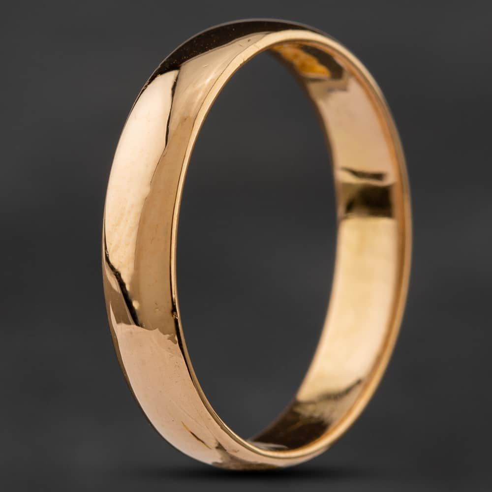 Second Hand Vintage 22ct Gold 3mm Plain Wedding Ring - thbaker.co.uk