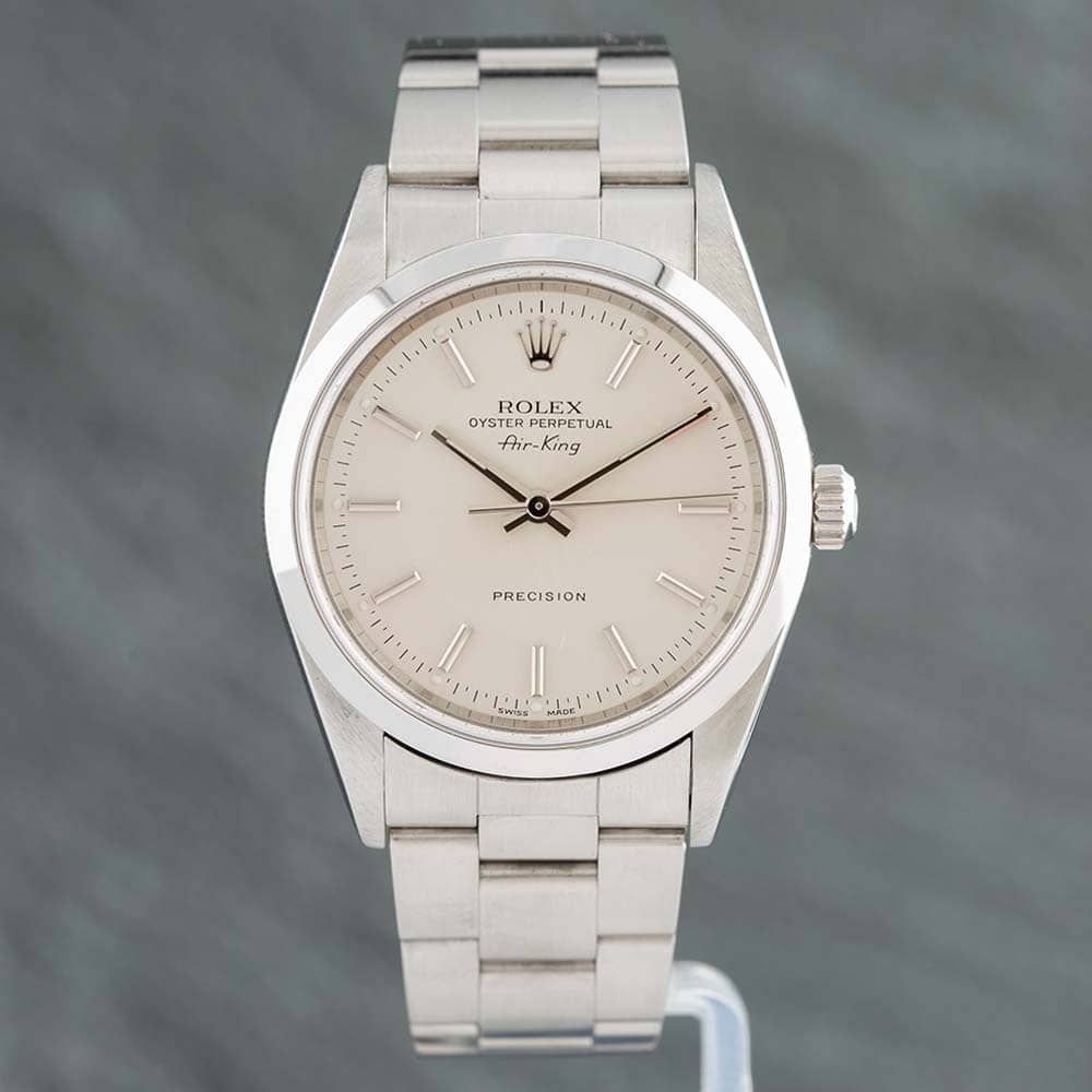 Second Hand Rolex 14000M Silver Dial Mens Watch - thbaker.co.uk