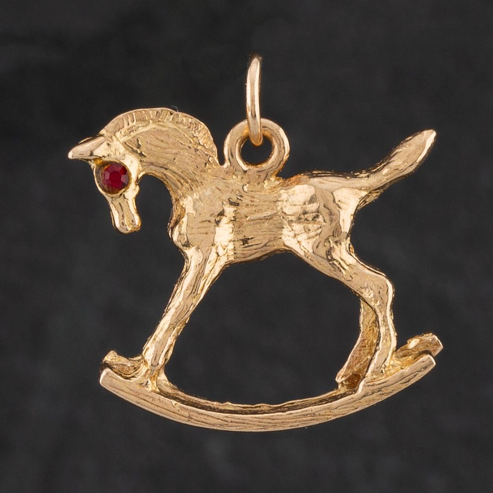 Second Hand 9ct Yellow Gold Rocking Horse Charm - thbaker.co.uk