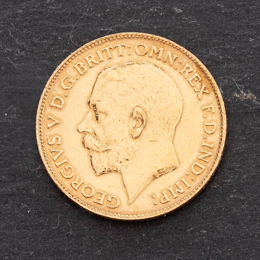 Second Hand Yellow Gold 1911 Half Sovereign Coin - thbaker.co.uk