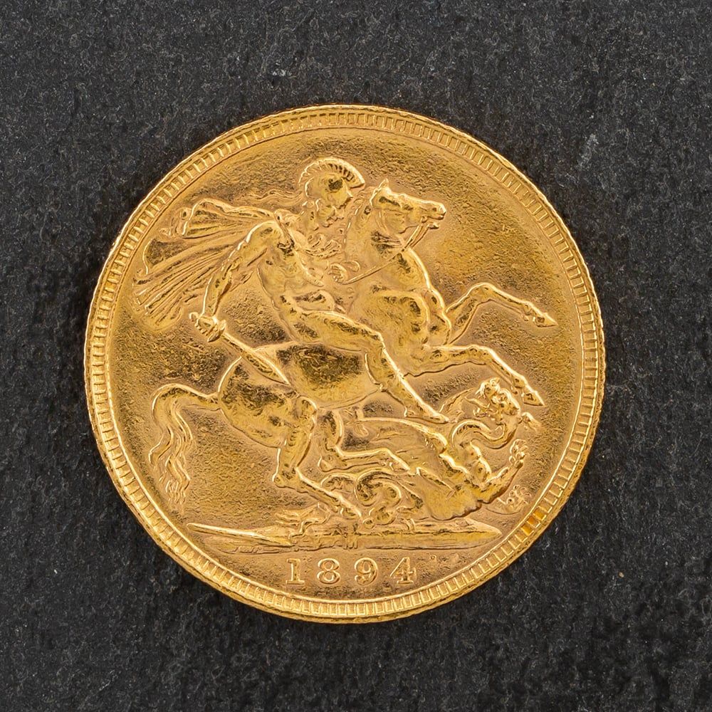 Second Hand 22ct Yellow Gold 1894 Full Sovereign Coin 47021038 ...