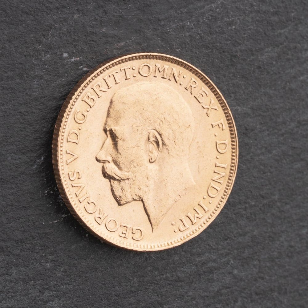 Second Hand 22ct Yellow Gold 1918 George V Full Sovereign Coin 47021185 ...