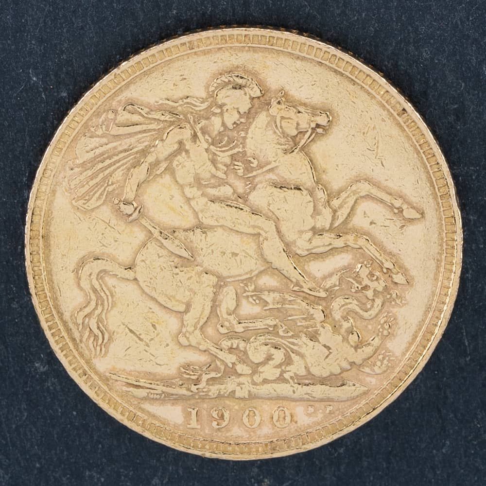 Second Hand 22ct Yellow Gold 1900 Full Sovereign Coin - thbaker.co.uk
