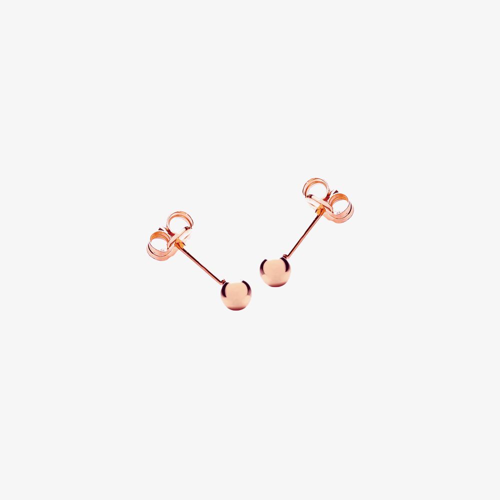 simple rose gold studs