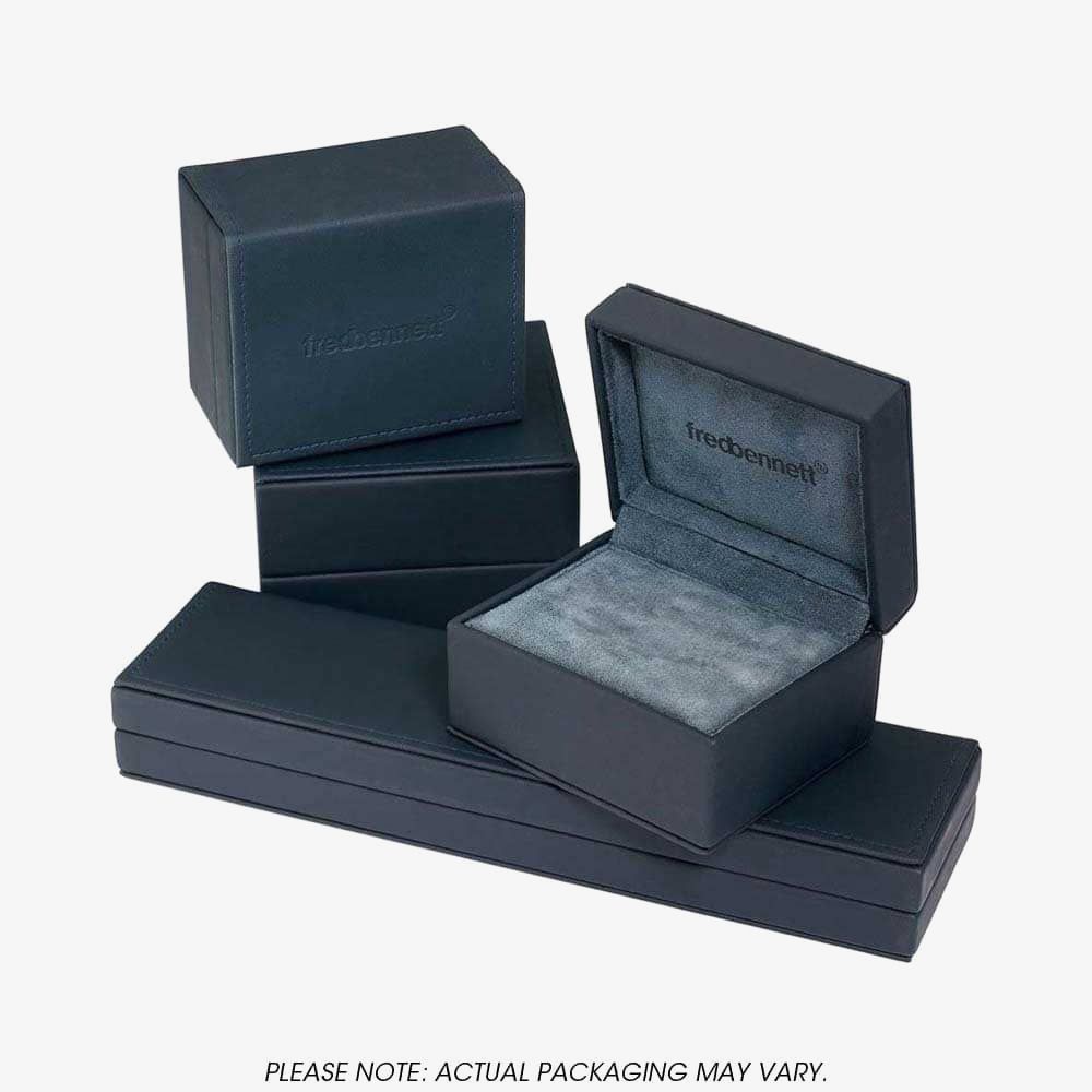 Fred Bennett Sterling Silver Scratched Finish Ring R2621 - thbaker.co.uk