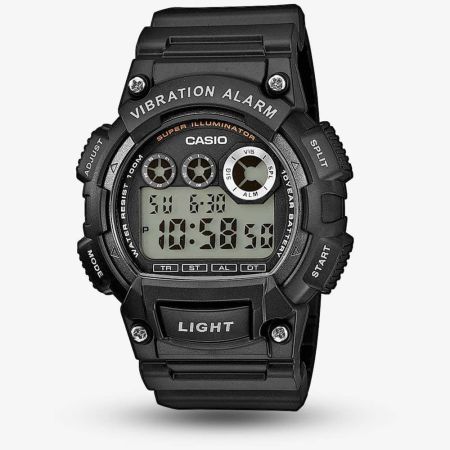 Casio CASIO Collection Digital Black Plastic Strap Watch W-735H-1AVEF ...