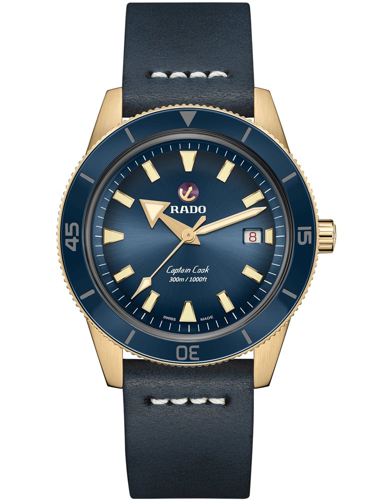 Rado Mens Captain Cook Strap Watch R32504205 | T.H. Baker Family Jewellers