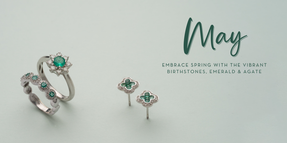 May Birthstones: Emerald & Agate Jewellery - thbaker.co.uk