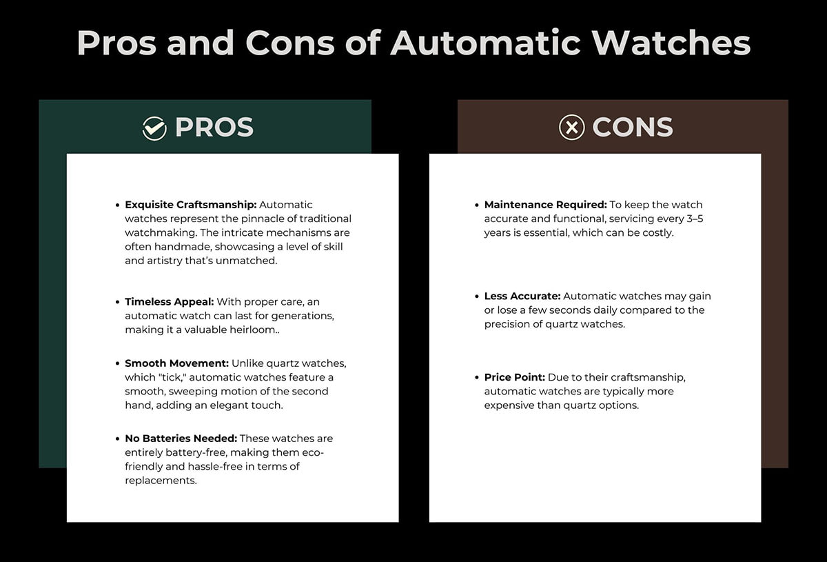 Automatic vs Quartz Watches: Choosing Your Perfect Timepiece - thbaker ...